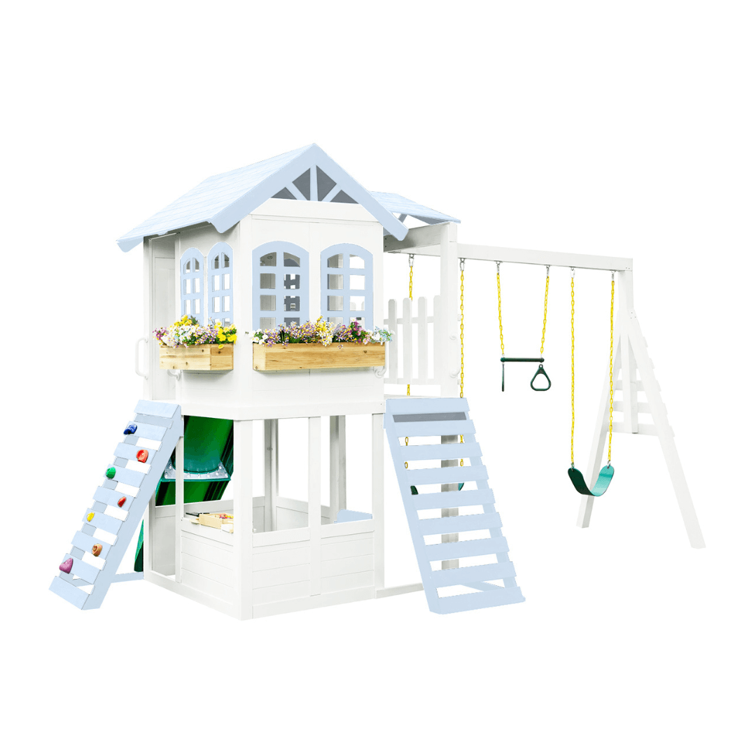 2MamaBees Reign Two Story Playhouse Custom Color – Kidsomatic