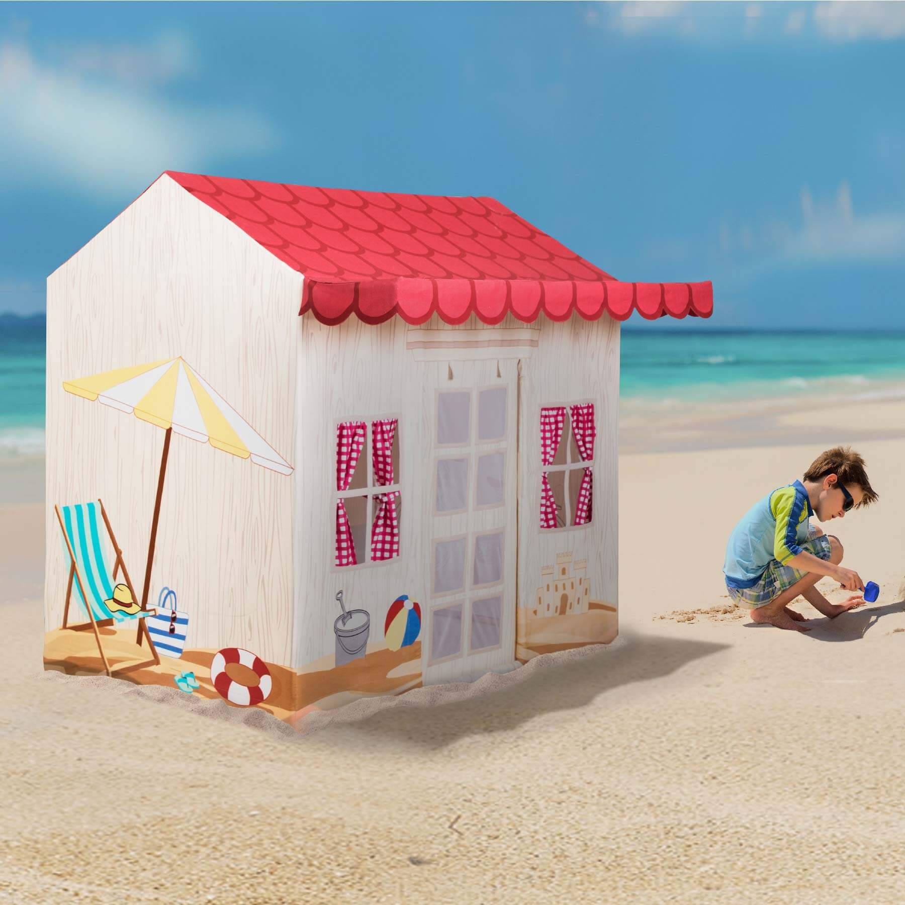 Role Play Kids Beach House - Play Tent Fun! – Kidsomatic
