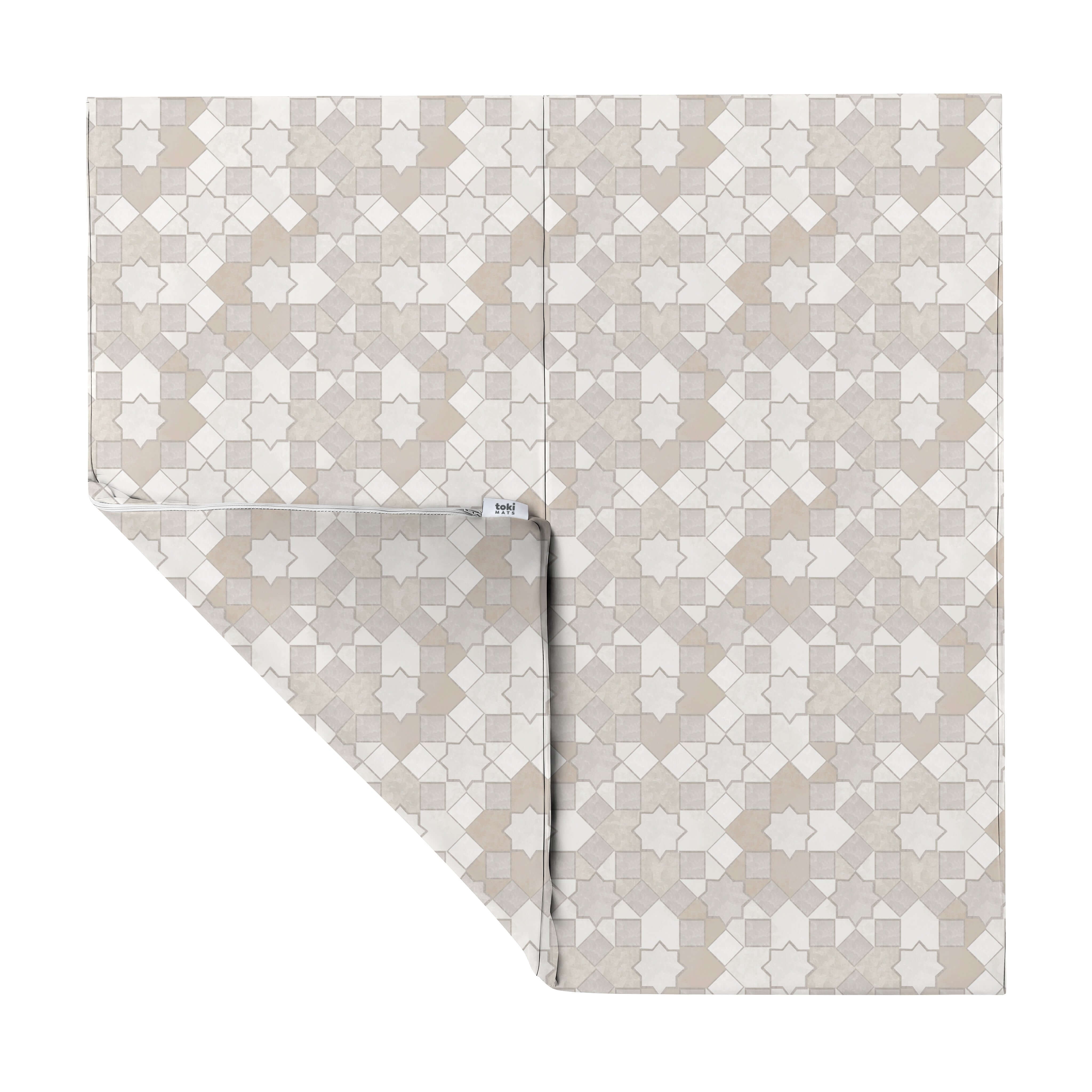 Toki Mats Grey Mosaic Vegan Leather Play Mat – Kidsomatic